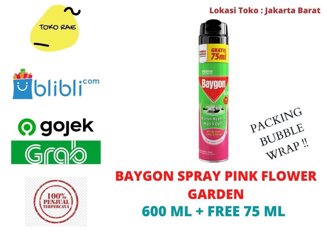 Jual Baygon Spray Rose Fresh / Zen Garden 600ml + Free 75ml Di Seller ...