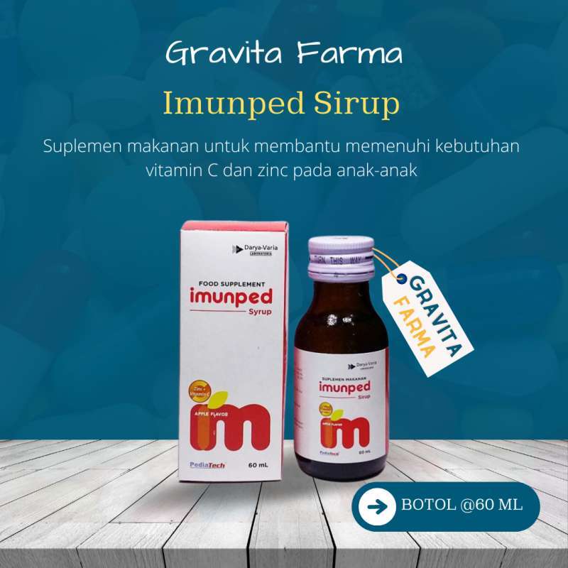 Promo Imunped Sirup [60 ml/Botol] Diskon 10% di Seller Apotek Gravita ...
