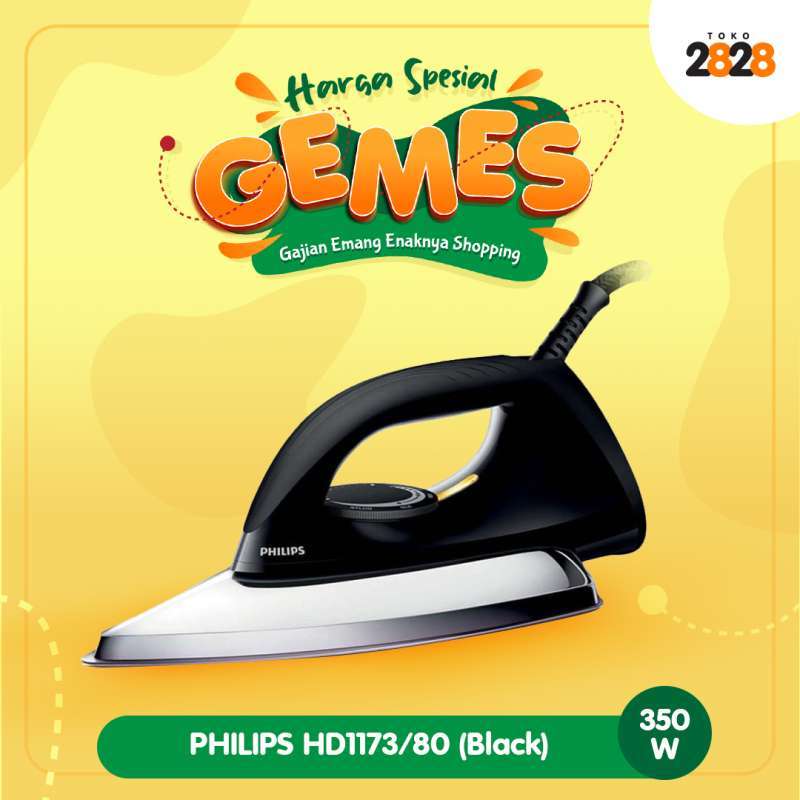Jual PHILIPS Dry Iron HD1173/80 Black di Seller TOKO2828 - Medang, Kab ...