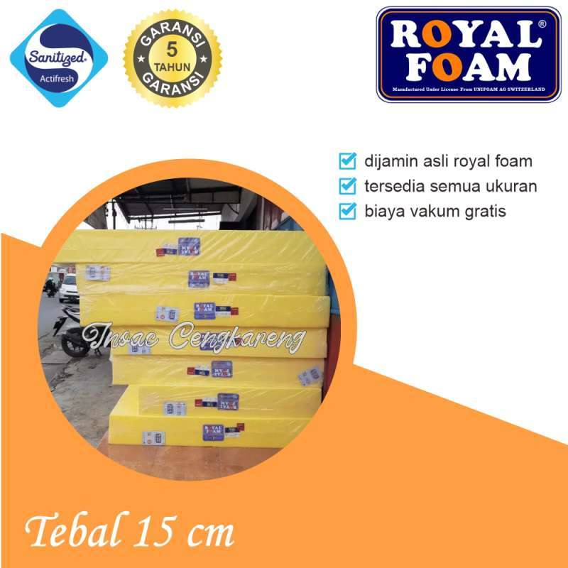 Promo [Hanya Busa] Kasur Busa Royal Foam D 16 Tebal 15 cm Semua Ukuran ...