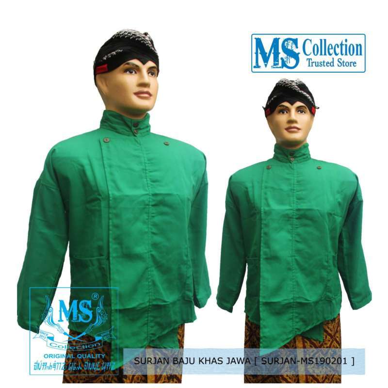 Jual Baju Surjan Khas Jawa Hijau di Seller MSCollection - Karang Asem ...