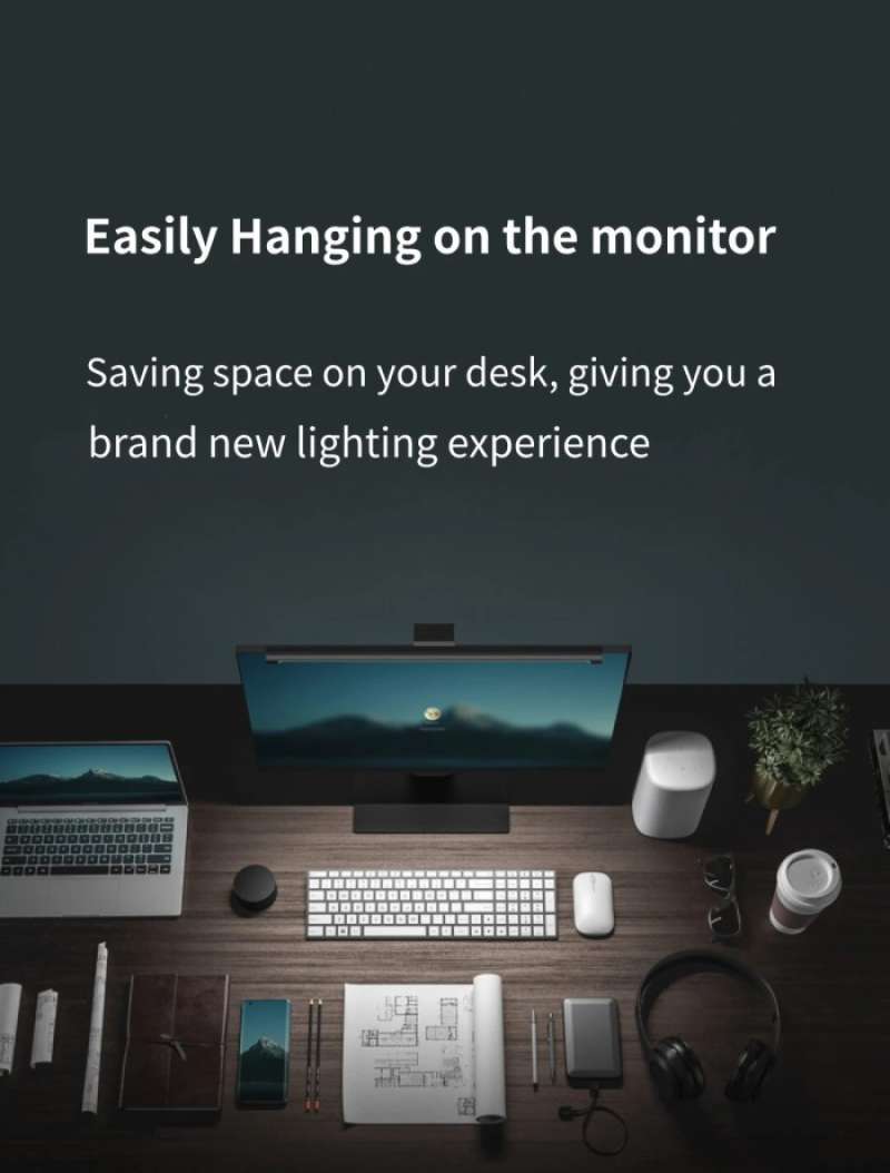 Jual Xiaomi Mi Computer Monitor Light Bar Mi Display Hanging LCD Lamp ...