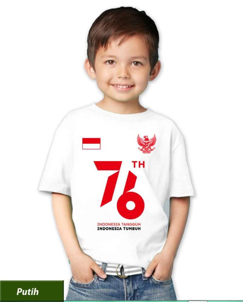 Jual Kaos anak hut kemerdekaan ri ke 76 baju dirgahayu indonesia merdeka di Seller Aje-cloth ...
