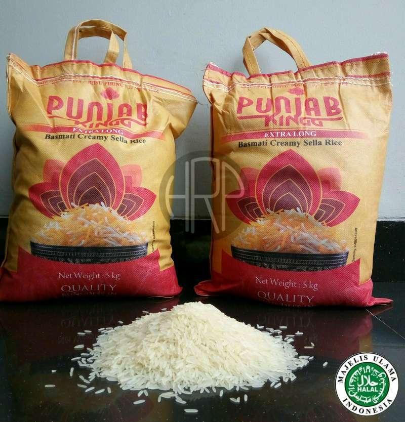 Jual Beras Basmati Punjab King 5kg Creamy Sella/Beras India/Nasi ...