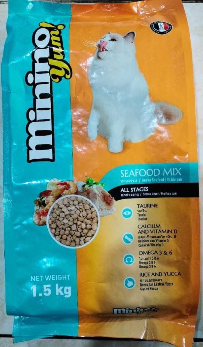 Jual Minino Yum seafood 1.5Kg cat food di Seller Pet Avenue - Kota ...