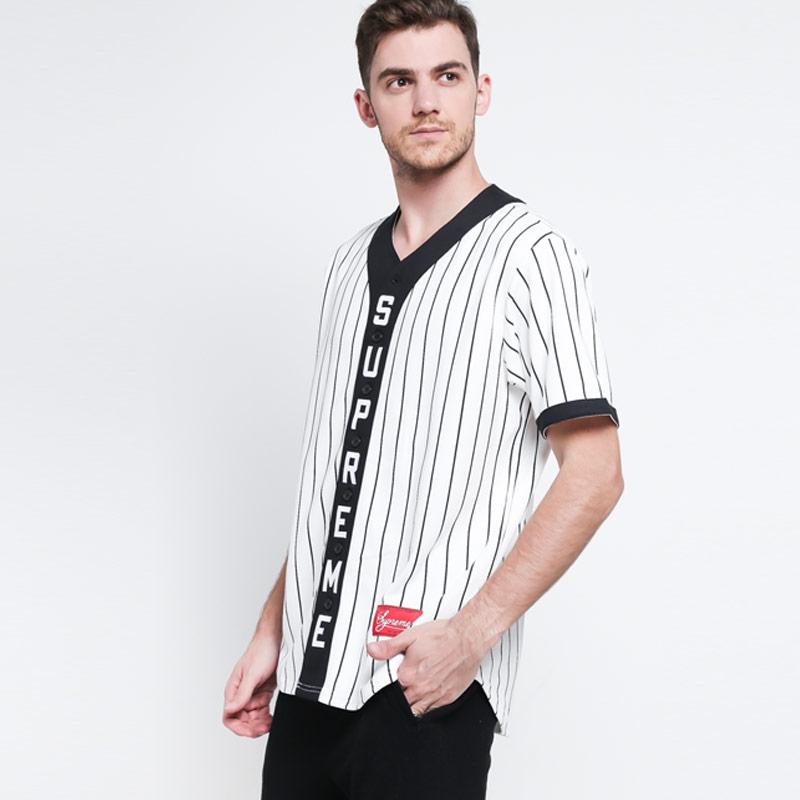 Supreme VERTICAL LOGO BASEBALL JERSEY