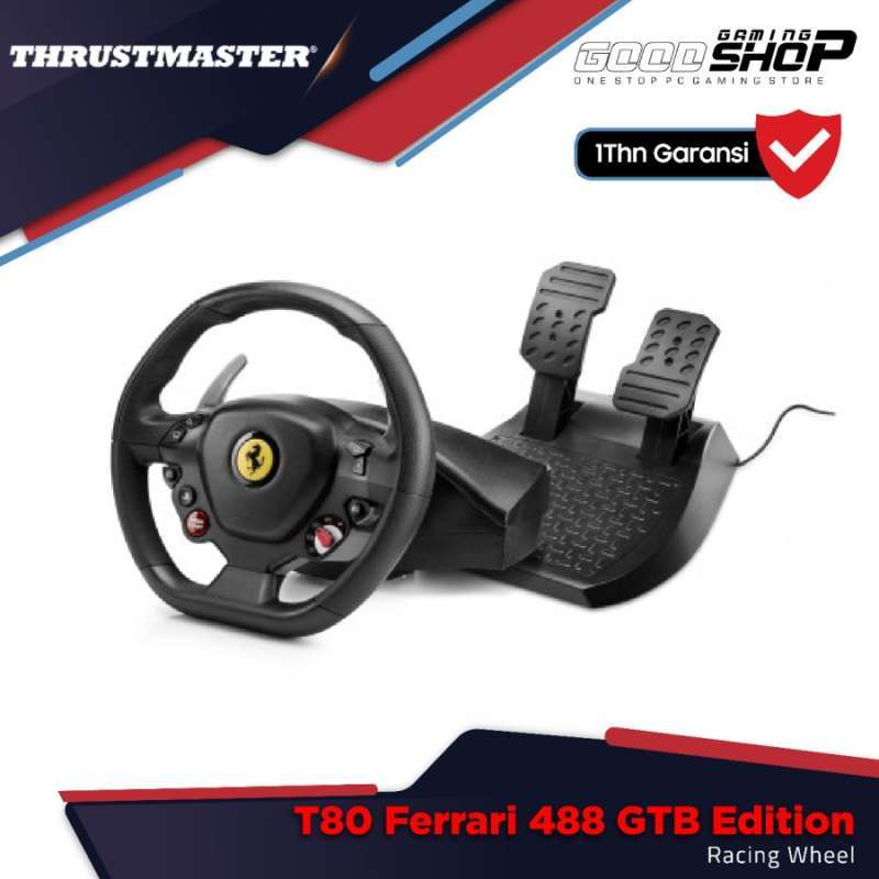 Jual Thrustmaster T80 Ferrari 488 GTB Edition Racing Wheel For PC / PS4 ...