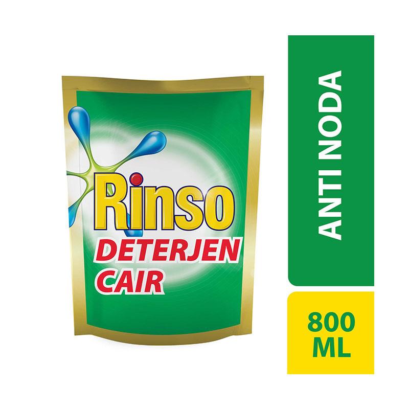 Jual Rinso Anti Noda Liquid Detergent [800 Ml/ Kemasan Pouch] + Wipol ...