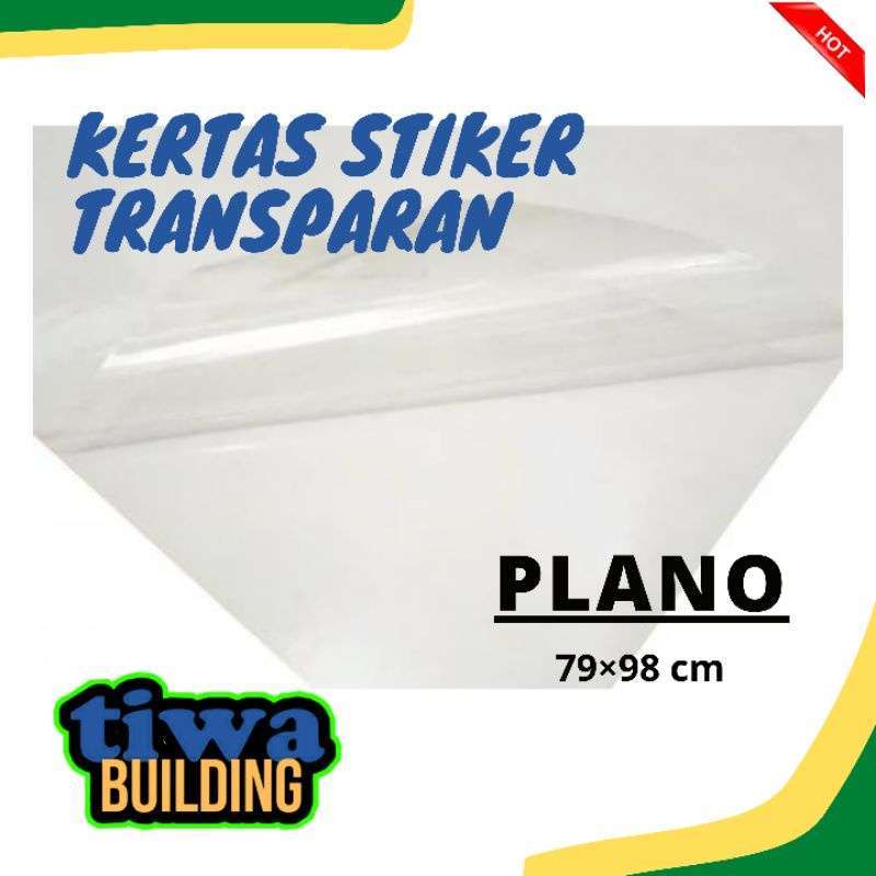 Jual KERTAS STIKER TRANSPARAN di Seller tiwa building - Duku, Kota ...