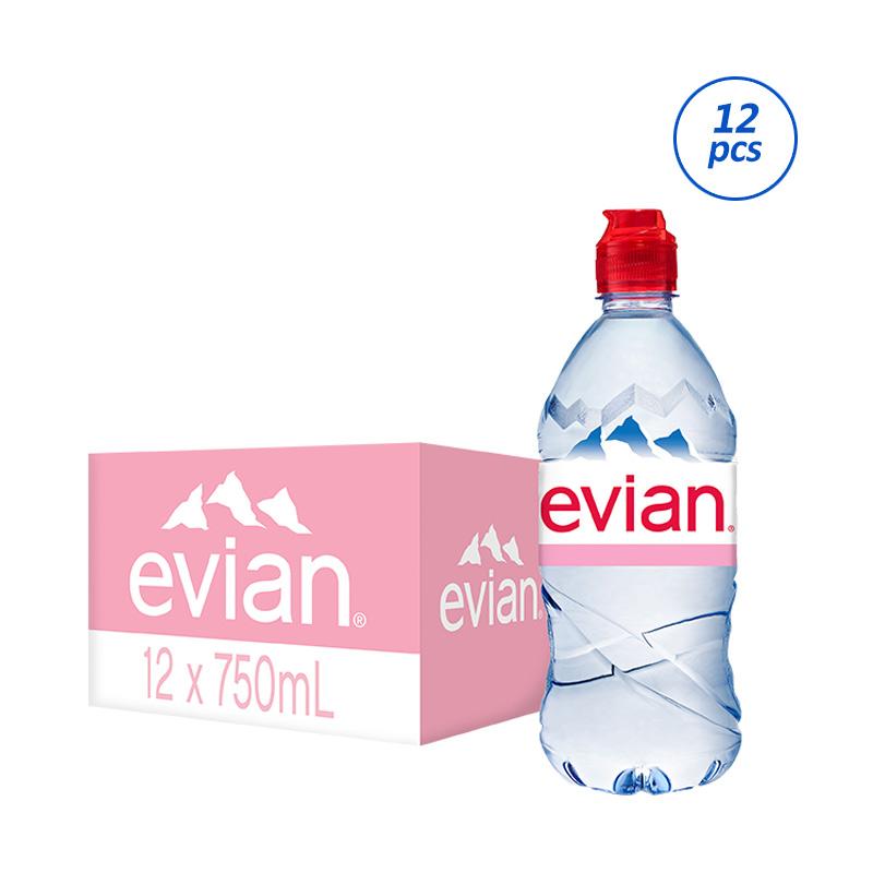 Jual Evian Natural Spring Water Air Mineral [750 Ml/ 12 Botol] Di Seller Aqua Store - Duri Pulo ...