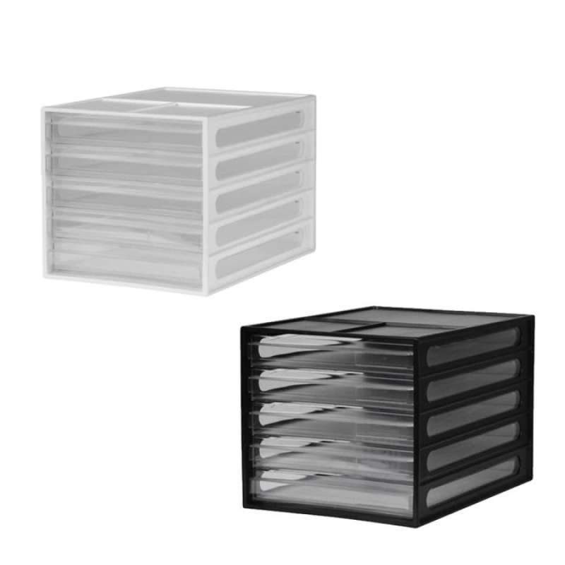 Promo Livinbox Desk File Organizer / Rak Kertas 5 Laci - Putih Diskon ...