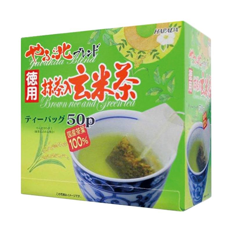Jual Harada Green Tea With Brown Rice Minuman Teh [box/ 50 Tea Bags@ 2g ...