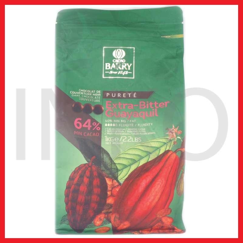 Jual Cacao Barry Extra Bitter Guayaquil Dark Chocolate Couverture 1kg ...