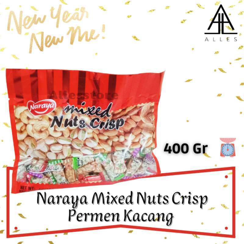 Promo Naraya Mixed Nuts Crisp Permen Kacang/ Naraya Permen Kacang 400 ...