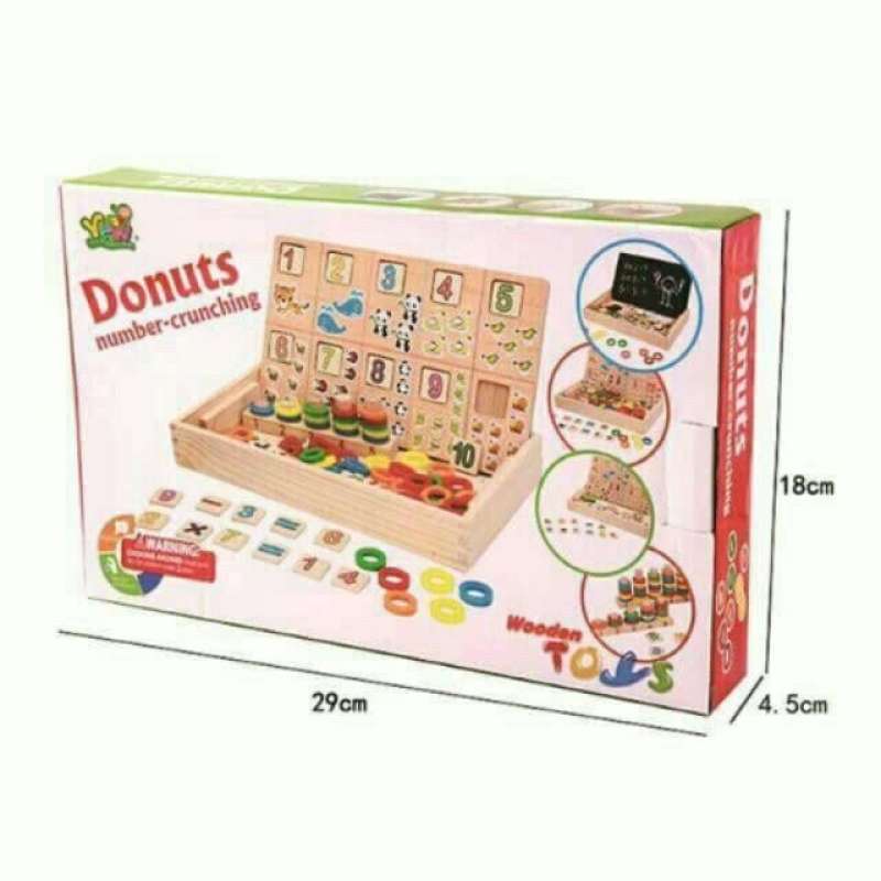 Jual Mainan Edukasi Belajar Berhitung Donuts Crunching Numbers ...