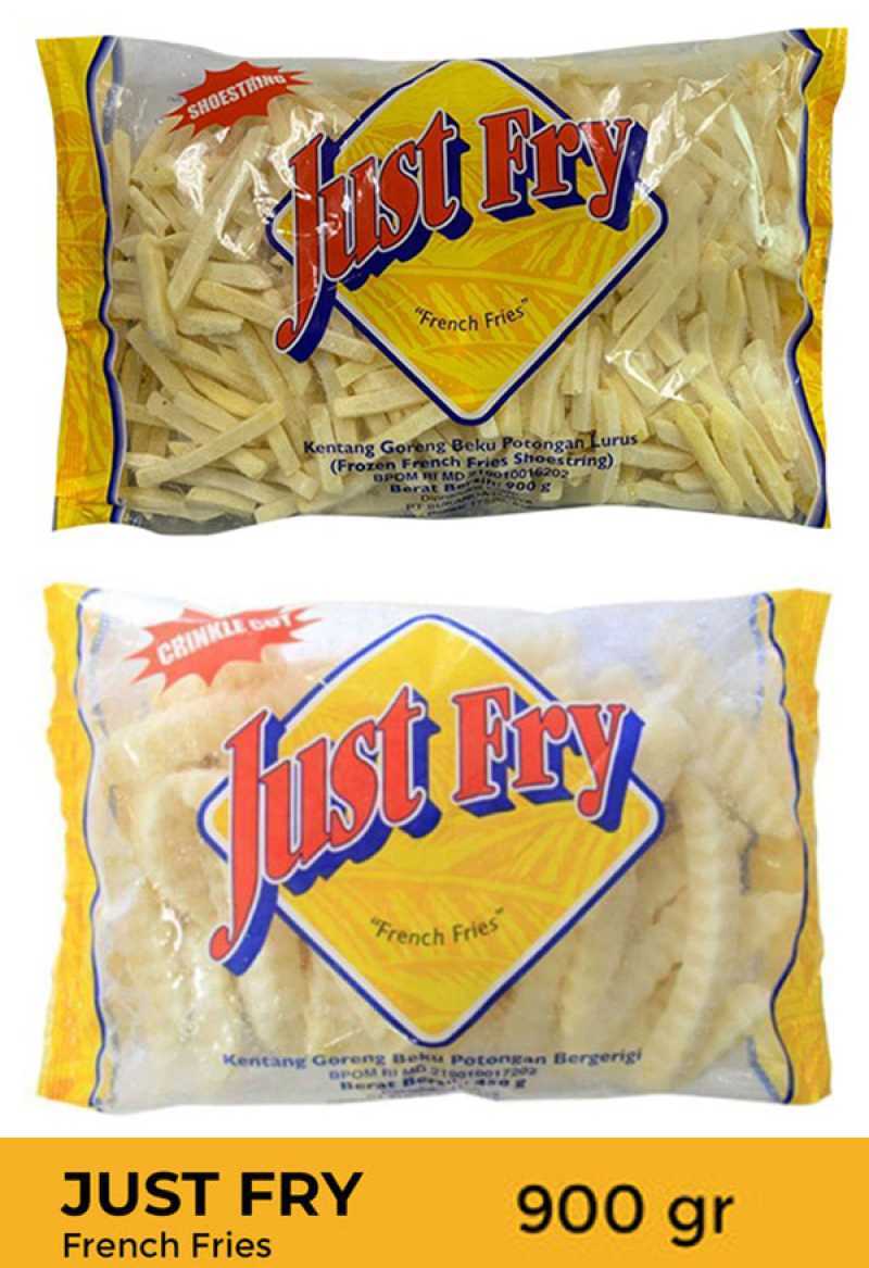Jual Just Fry Kentang Goreng JustFry Shoestring Crinkle french fries 900g 900 gram di Seller The ...