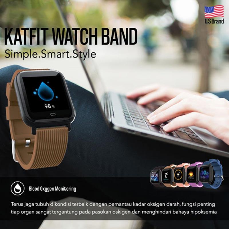 Jual Createkat New Genaration Katfit Smartwatch [swim Proof/ Multi ...
