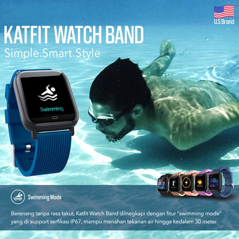 Jual Createkat New Genaration Katfit Smartwatch [swim Proof/ Multi ...