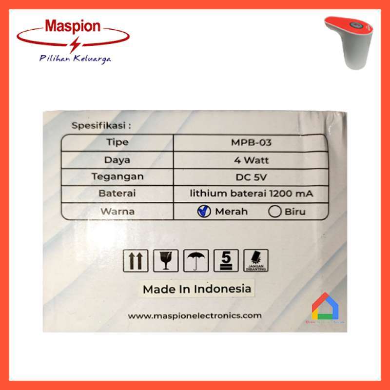 Promo Maspion Pompa Air Galon Elektrik Mpb-03 / Dispenser Air Maspion ...