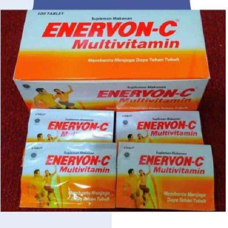 Jual Enervon C Multivitamin Strip Isi 4 Tablet Eceran / Sebox Isi 25 ...