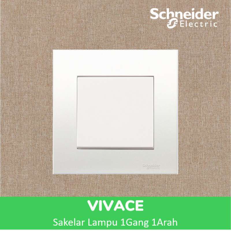 Jual Schneider Electric Vivace Saklar Lampu - 1 Gang 1 Arah - KB31_1_WE ...