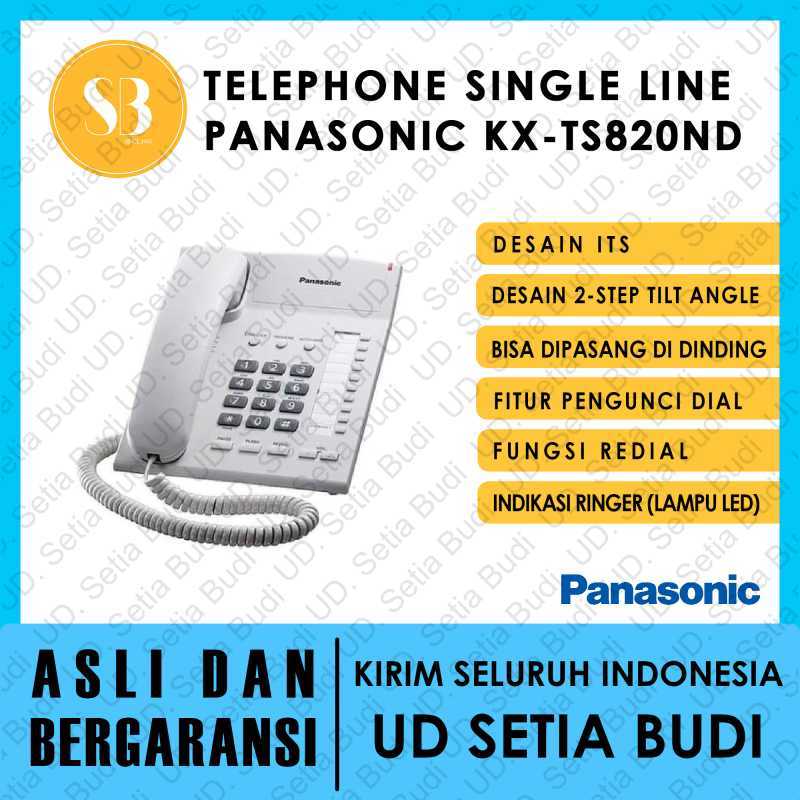Jual Telephone Single Line Panasonic KX-TS820ND di Seller TOKO SETIABUDI - Alon Alon Contong ...