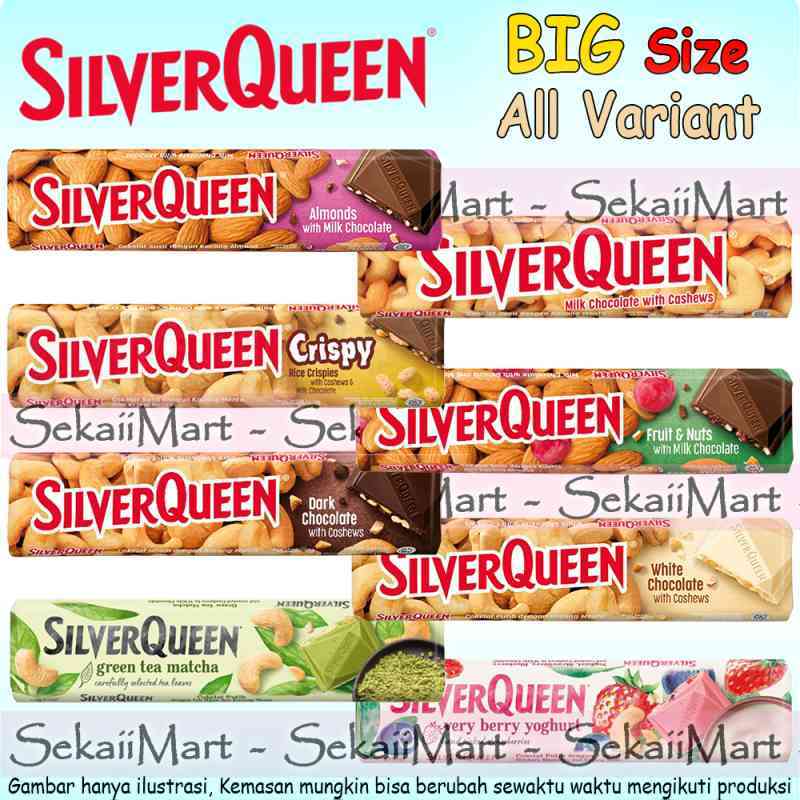 Promo SILVERQUEEN Cokelat Batangan Semua Rasa Size Besar - SILVER QUEEN ...