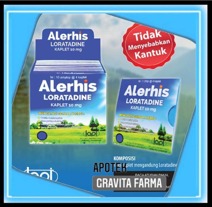 Jual Alerhis untuk alergi isi 4 tablet di Seller Apotek Gravita Farma ...