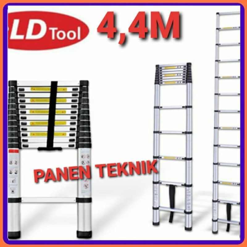 Promo Tangga Single Teleskopik 4,4M Single Telescopic Alumunium Ladder ...