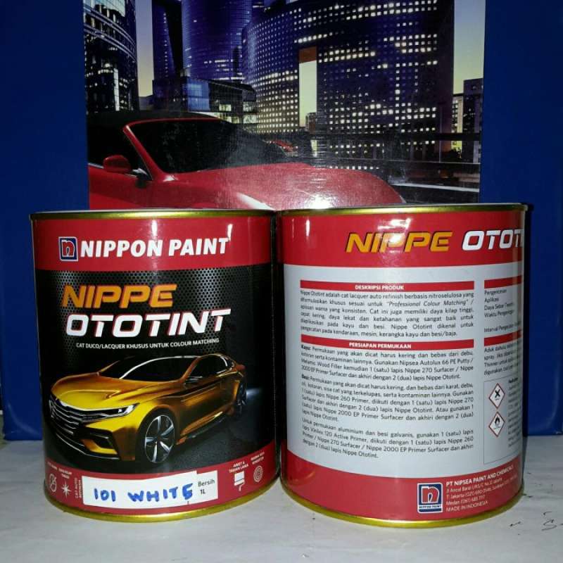 Jual Cat Duco / Cat Mobil / Cat Lacquer Nippe Ototint 101 Super White ...