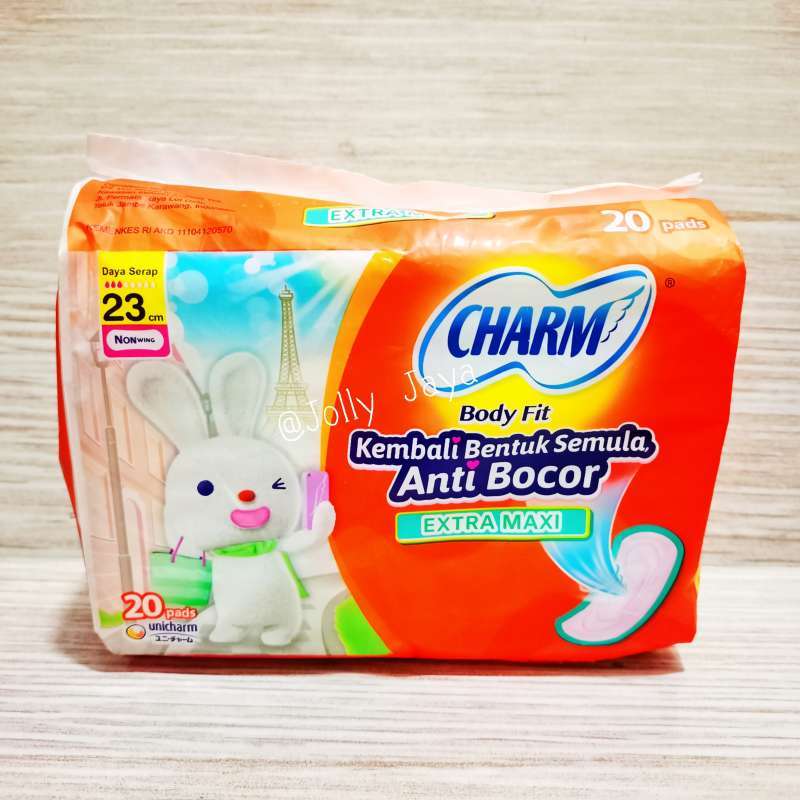 Jual CHARM Body Fit Extra Maxi Non Wing 23cm [20 Pads] di Seller JOLLY ...