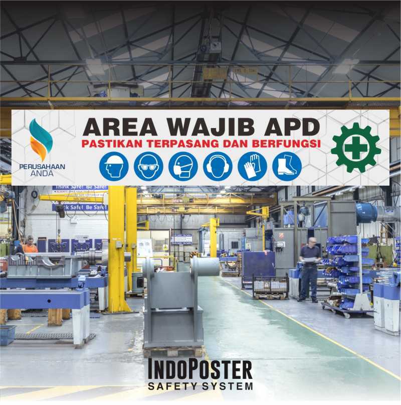 Jual Spanduk Banner K3 Safety Area Wajib Apd Ppe Alat Pelindung Diri Di Seller Indoposter ...