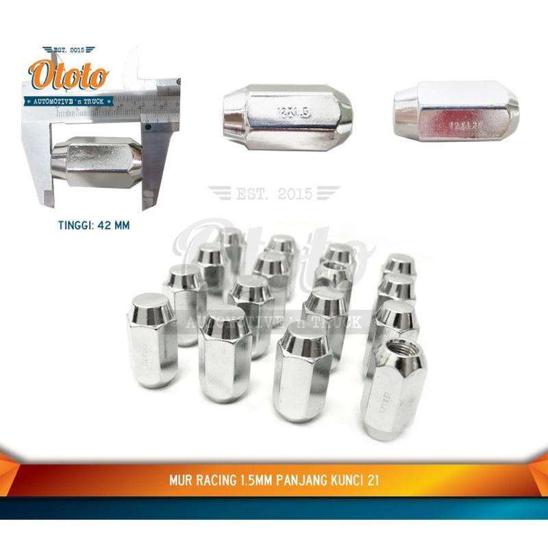 Jual Mur Racing Mur Radial Baut Roda 1.5mm Panjang Kunci 21 Di Seller ...