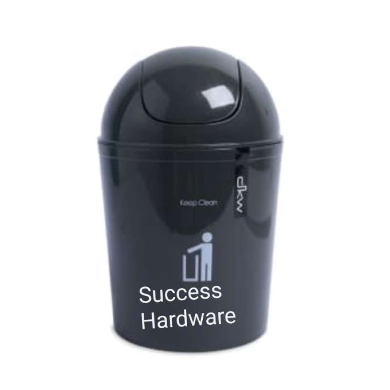 Jual DKW ROUND BULLET BIN 3L DARK GREY TEMPAT TONG SAMPAH PLASTIK 3 LTR ...