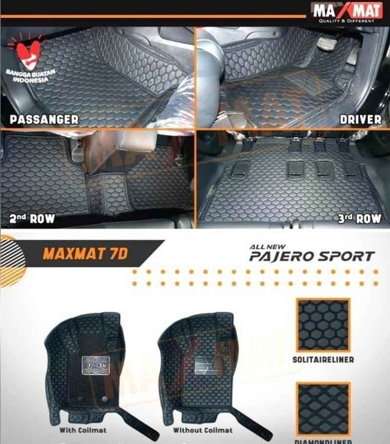 Jual Karpet Maxmat 7d Pajero Sport With Coil Mat Diamond - Black ...