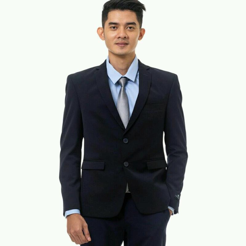 Promo Nikayu Semi Formal Casual Slim Fit Jas Pria - Black Diskon 10% Di ...