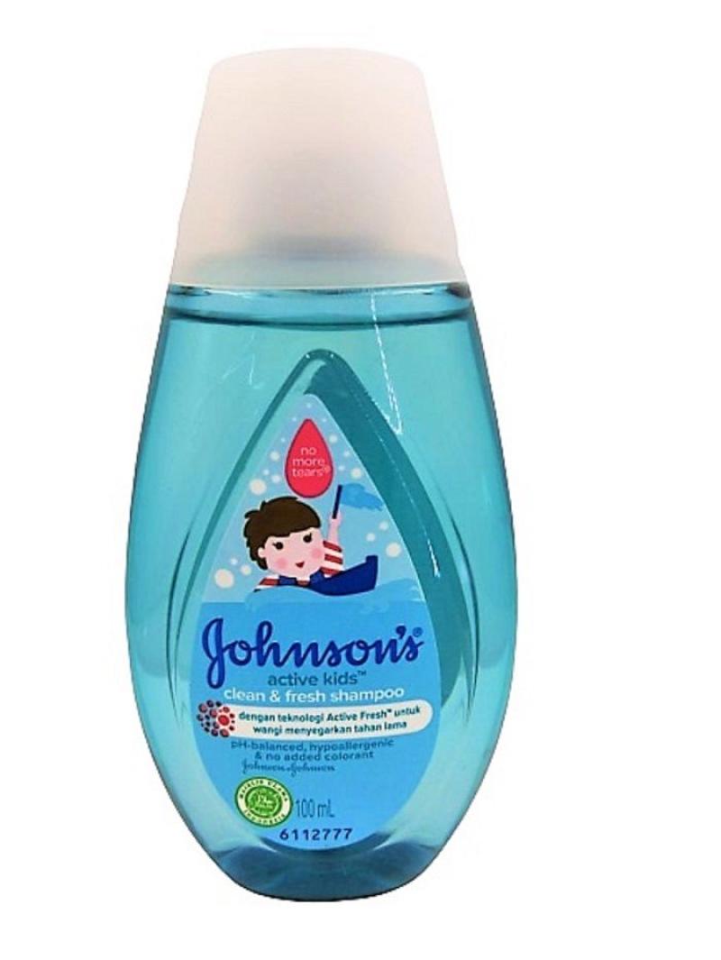 Jual Johnson & Johnson Baby Active Kids Clean & Fresh Shampoo [100 mL ...