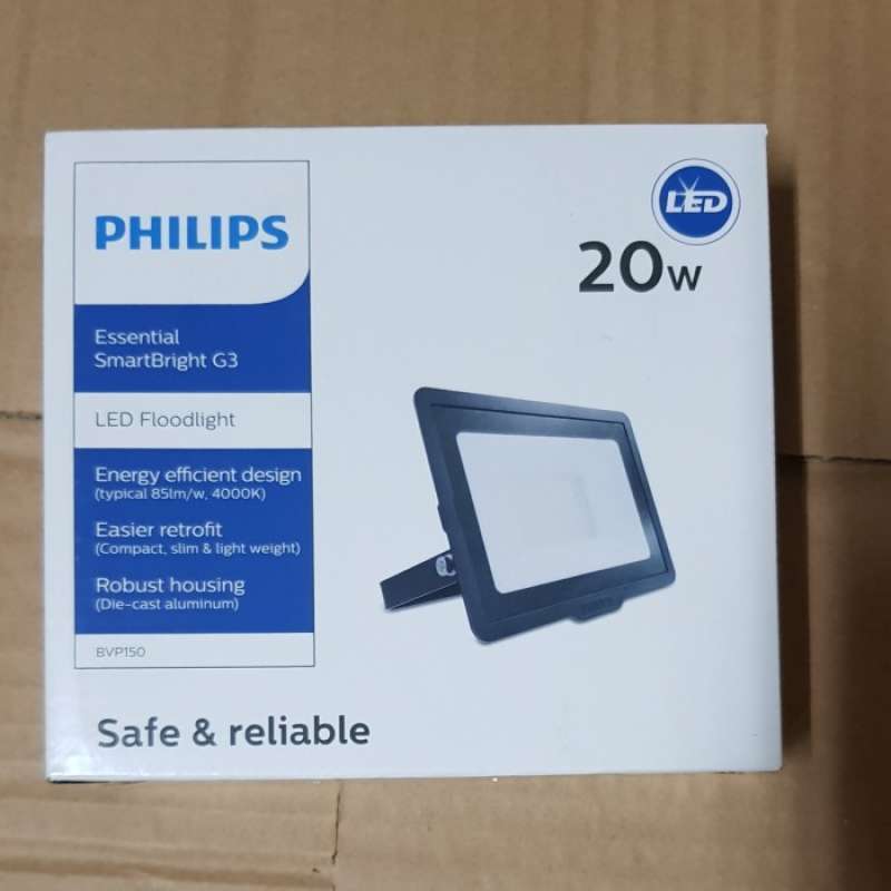 Jual Philips BVP150 Lampu Sorot LED 20W Flood Light 20 W Tembak 20 Watt di Seller SENTRA ...