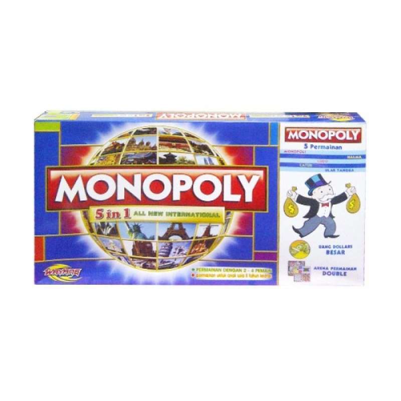 Promo MONOPOLY 5 IN 1 E7020 MAINAN MONOPOLY GAMES MONOPOLY Diskon 35% ...