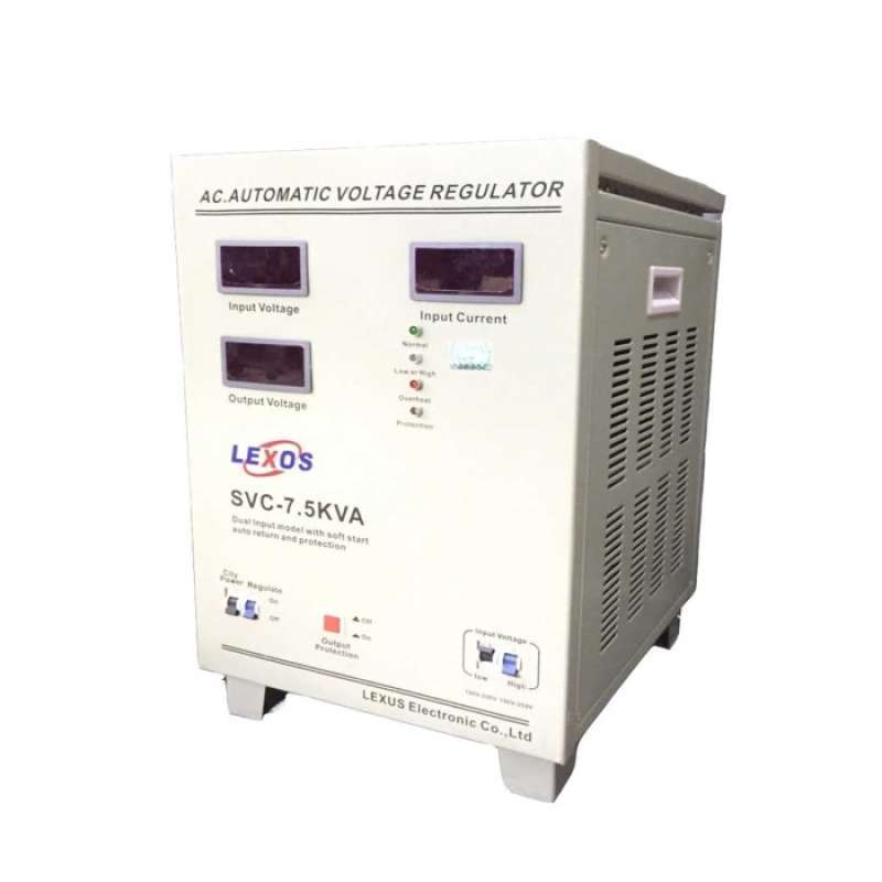 Promo Stabilizer Listrik LEXOS Tipe SVC 7500 VA Model Digital Diskon 2% di Seller Sing Mesin ...