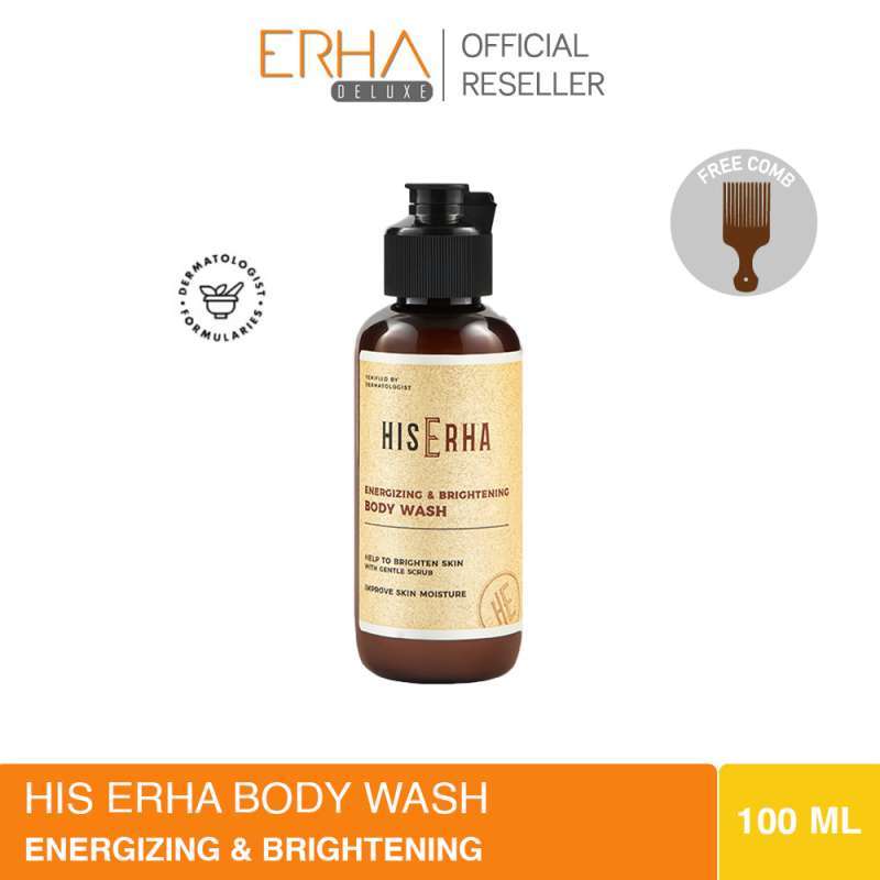 Jual His Erha Energizing & Brightening Body Wash - Sabun Mandi Tubuh ...