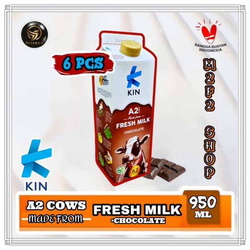 Jual KIN Susu Fresh Milk Rasa Chocolate | Cokelat Kotak UHT - 950 ml ...