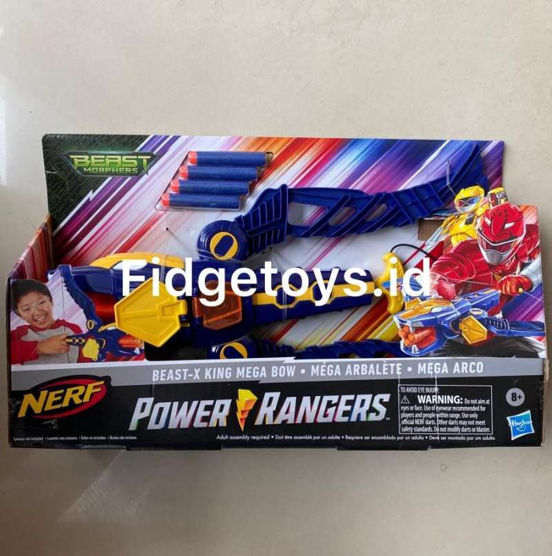 Jual Power Rangers Beast Morphers Beast-x King Mega Bow Toy Nerf Dart ...