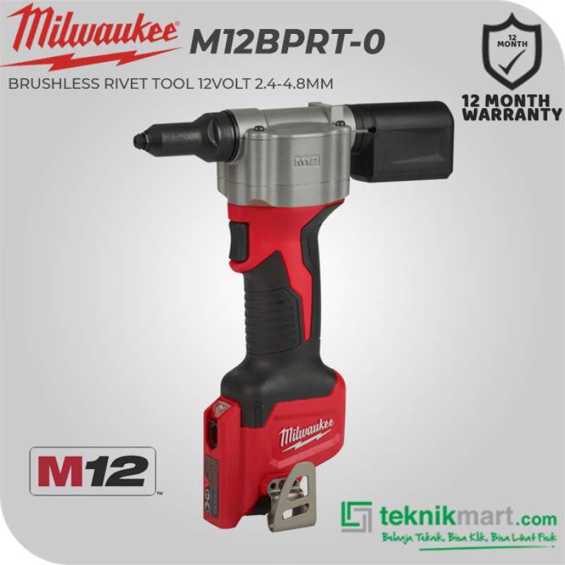 Jual Milwaukee M12BPRT-0 12V Brushless Rivet Tool / Alat Rivet Baterai ...