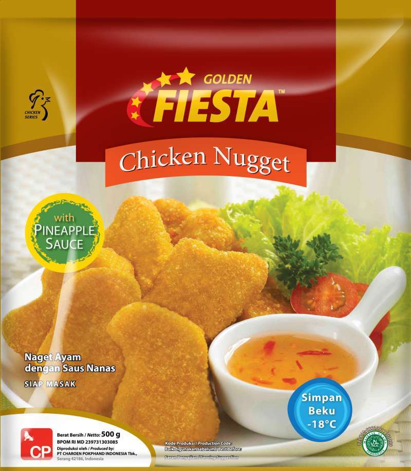 Jual Fiesta Chicken Nugget - Nuget dan Stikie 500gr - GOLDEN NUGGET di ...