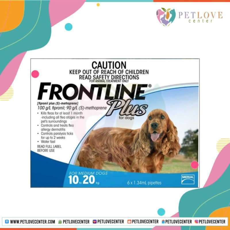 Promo Frontline dog 10-20kg / obat tetes kutu anjing Diskon 26% di ...