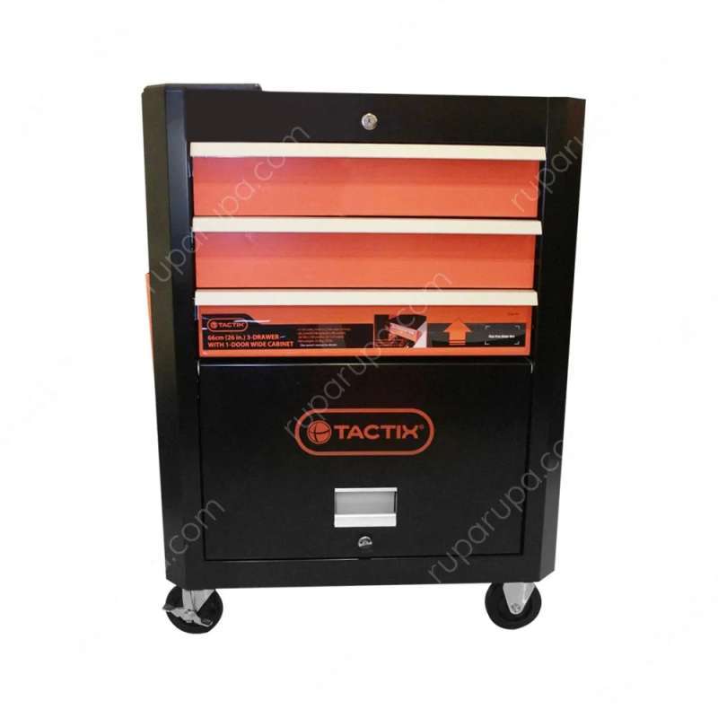 Jual Tactix Lemari Bengkel Perkakas Tool Box Cabinet Trolley 3 Drawer Di Seller Wafi Store ...