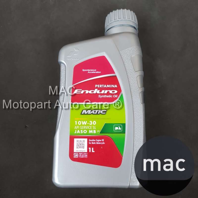 Jual Oli Matic Pertamina Enduro Synthetic Oil 10W-30 1Lt di Seller ...