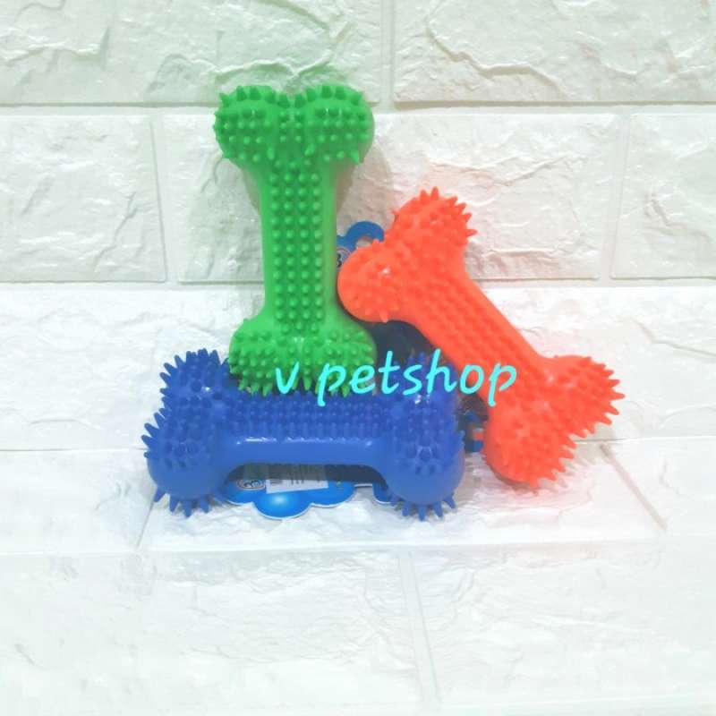 Jual dog toys chew mainan gigit anjing bone tulang rubber di Seller ...