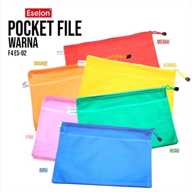 Jual Pocket File F4 WARNA ES02 ESELON/Pocket File/Tempat Alat Tulis di Seller Eselon Stationery ...